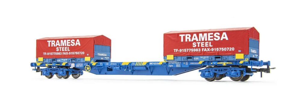 VAGON PORTACONTENEDORES MMC3 TRAMESA STEEL. ELECTROTREN HE6064 - Orient ...